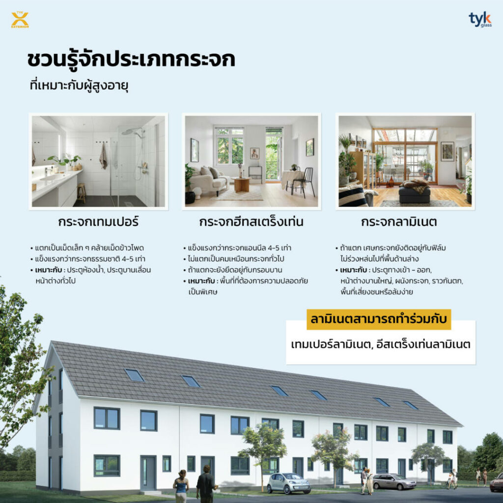 กระจกอาคารที่เหมาะกับผู้สูงอายุ เลือกอย่างไรให้ปลอดภัย และอยู่สบาย? - Tykglass